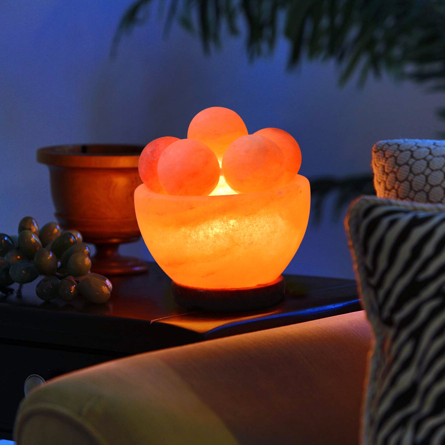 Himalayan Salt Bowl - Round balls (6 inches, 8 lbs.) Best Gift Item ...